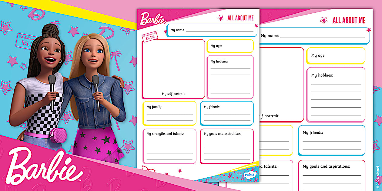 Barbie: All About Me Activity Sheet [Ages 7-11] - Twinkl